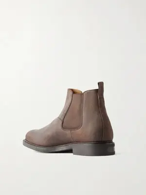 Church's Saenfield' Waxed Suede Chelsea Boots - Brown