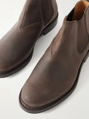 Church's Saenfield' Waxed Suede Chelsea Boots - Brown
