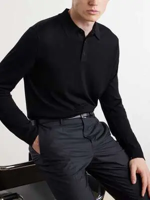 SLOWEAR Slim-fit Icecotton Piqué Polo Shirt