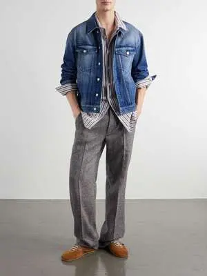 Dries Van Noten Croom Striped Cotton-poplin Shirt