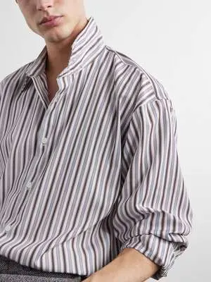 Dries Van Noten Croom Striped Cotton-poplin Shirt