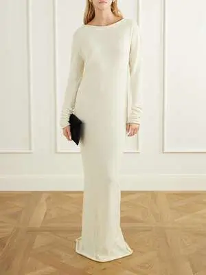 KALLMEYER Rhea Cotton-blend Knitted Maxi Dress