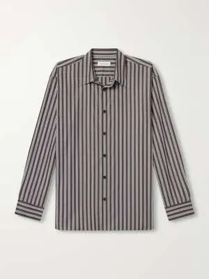 Dries Van Noten Croom Striped Cotton-poplin Shirt