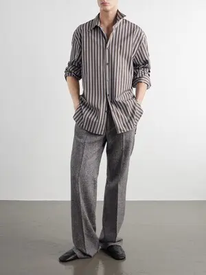 Dries Van Noten Croom Striped Cotton-poplin Shirt