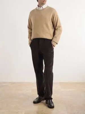 Altea Dumbo Straight-leg Stretch-cotton Corduroy Trousers