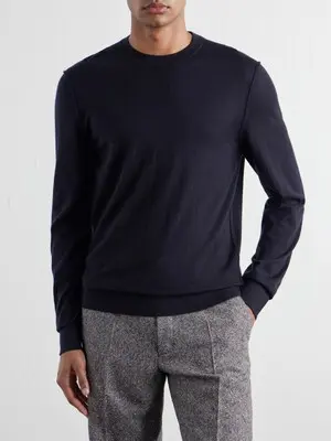 Dolce & Gabbana Cashmere Crew Neck Sweater - Blue