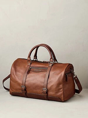 Overland Fairfield Leather Duffel Bag - Tan