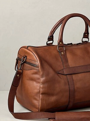 Overland Fairfield Leather Duffel Bag - Tan
