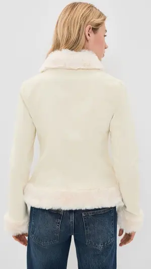 Lioness Dynasty Jacket With Fur Trim