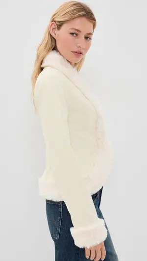 Lioness Dynasty Jacket With Fur Trim