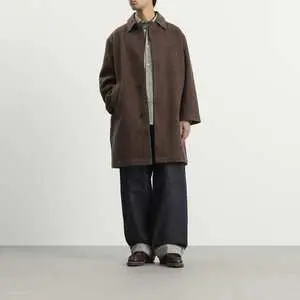 Universal Works Wool Tweed Mix Stan Coat