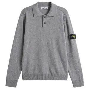 Stone Island Geelong Wool Long Sleeve Polo