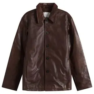 Studio Nicholson Landau Slim Fit Leather Jacket