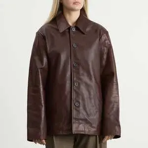 Studio Nicholson Landau Slim Fit Leather Jacket