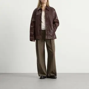 Studio Nicholson Landau Slim Fit Leather Jacket