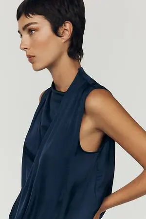 Anthropologie Drapey Tank Top - Eclipse