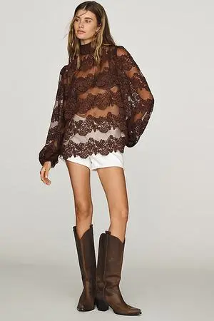 MAUDE CLUB Shana Lace Blouse
