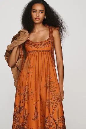 ALEMAIS Boathouse Ballet Linen Dress