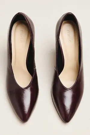 Maeve Classic Stiletto Pumps In Leather - Brown