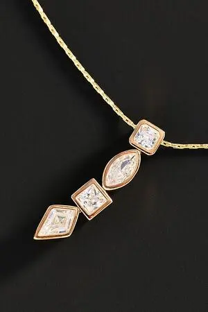 Anthropologie Demi-fe Delicate Pendant Necklace - Gold