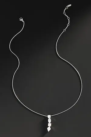 Anthropologie Demi-fe Delicate Pendant Necklace Silver