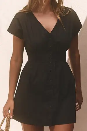 Z Supply Sanna 100% Cotton Mi Dress