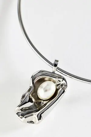 HEAVEN MAYHEM Mother Of Pearl Charm Necklace