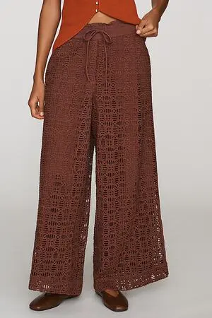 OLLARI 100% Cotton Cutwork Track Pants