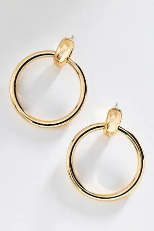 Anthropologie Cirque Drop Earrgs - Gold