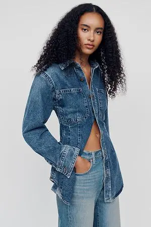 AGOLDE Wilma Denim Shirt Top
