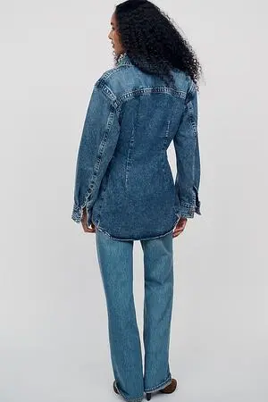 AGOLDE Wilma Denim Shirt Top