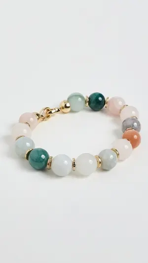Shashi Le Bracelette Pierre Beaded Bracelet With Gold Tone Accents