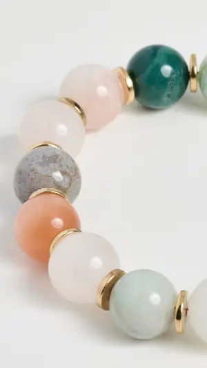 Shashi Le Bracelette Pierre Beaded Bracelet With Gold Tone Accents