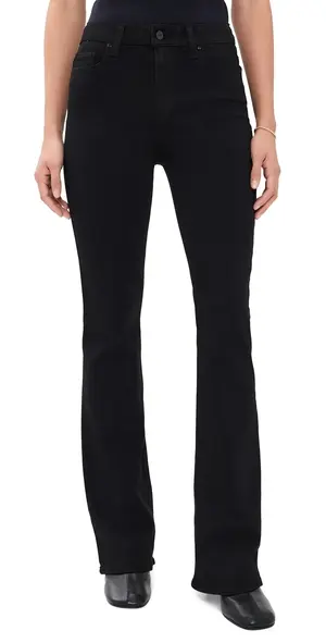 Paige Laurel Canyon Jeans - Black Shadow