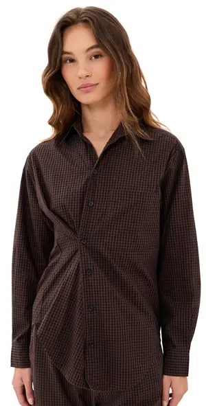 PISTOLA Mila Button Down Wrap Top - Hot Toddy
