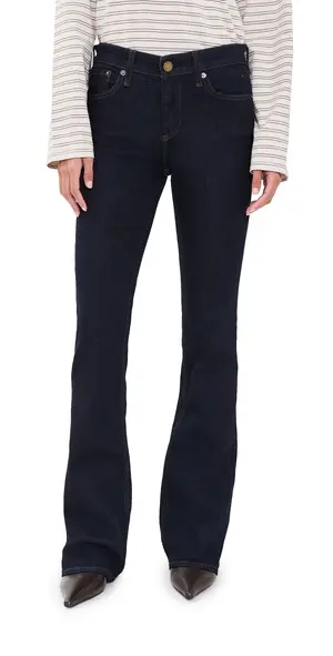 Rag & Bone Kinsley Full Bootcut Jeans - Darkrinse