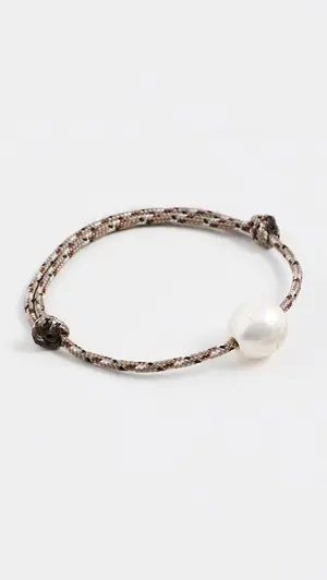 Zoe Chicco Baroque Pearl Paracord Bracelet - Multi