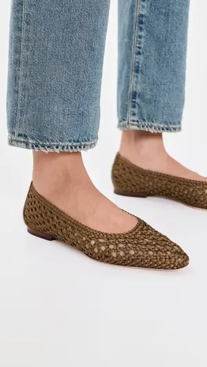 Veronica Beard Cienna Woven Flats