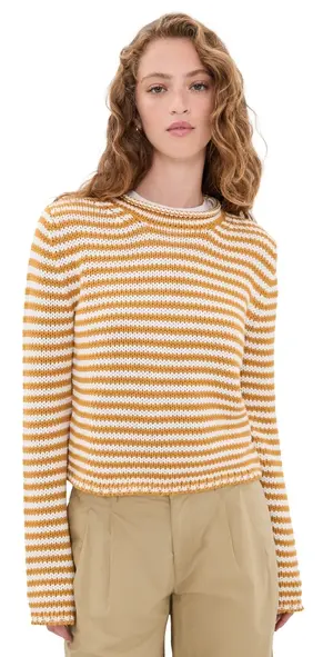 LA LIGNE Fine Line Mini Marina Sweater - Butterscotch/ivory