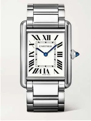 CARTIER Tank Must Large Stainless Steel Watch