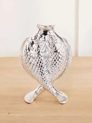 Christofle Plated Metal Vase - Silver