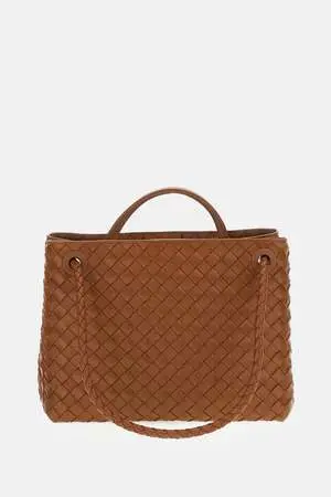 Bottega Veneta Medium Intrecciato Leather Bag - Brown
