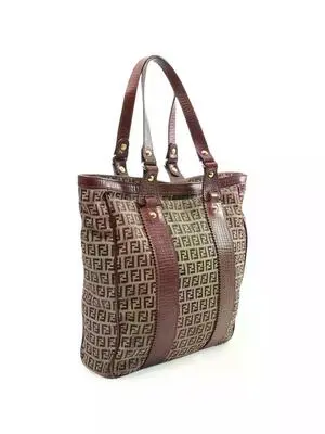 Fendi Zucchino Canvas Tote Bag