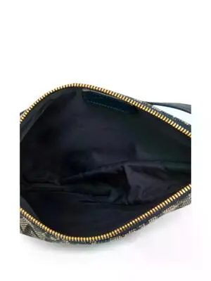 Dior 2001 Mini Diorissimo Canvas Saddle Pochette Shoulder Bag