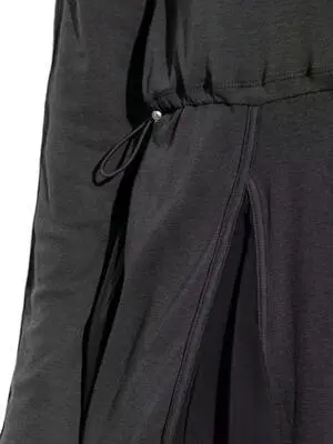 DIESEL® Turtleneck Mini Dress In Jersey And Chiffon - Grey