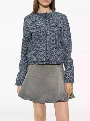 DIESEL® Graphic-print Collarless Jacket