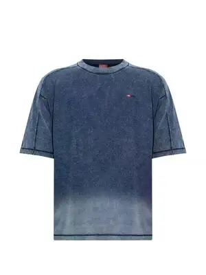 DIESEL® Ombré-effect Logo-embroidered T-shirt
