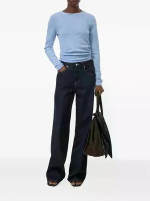 Closed Crew-neck Long-sleeve Sweater