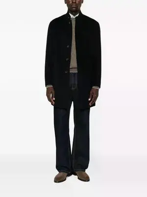 MONTECORE Button-fastening High Neck Coat