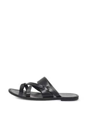 Saint Laurent Culver Multi-strap Slides - Black